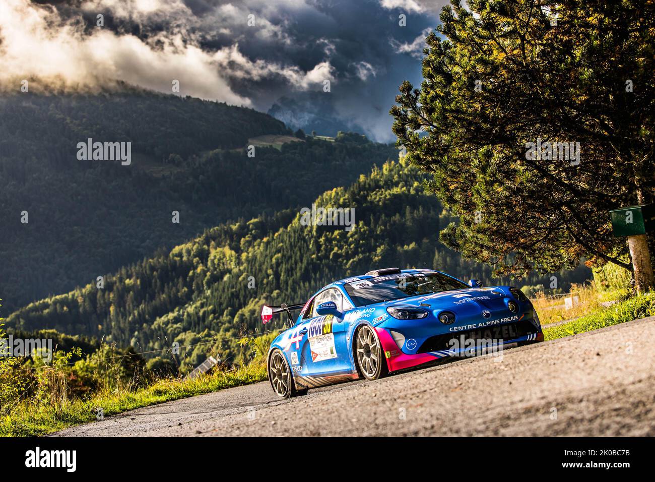 36 RAYMOND Cyril, SALMON Valentin, Alpine A110 RGT, action during the ...
