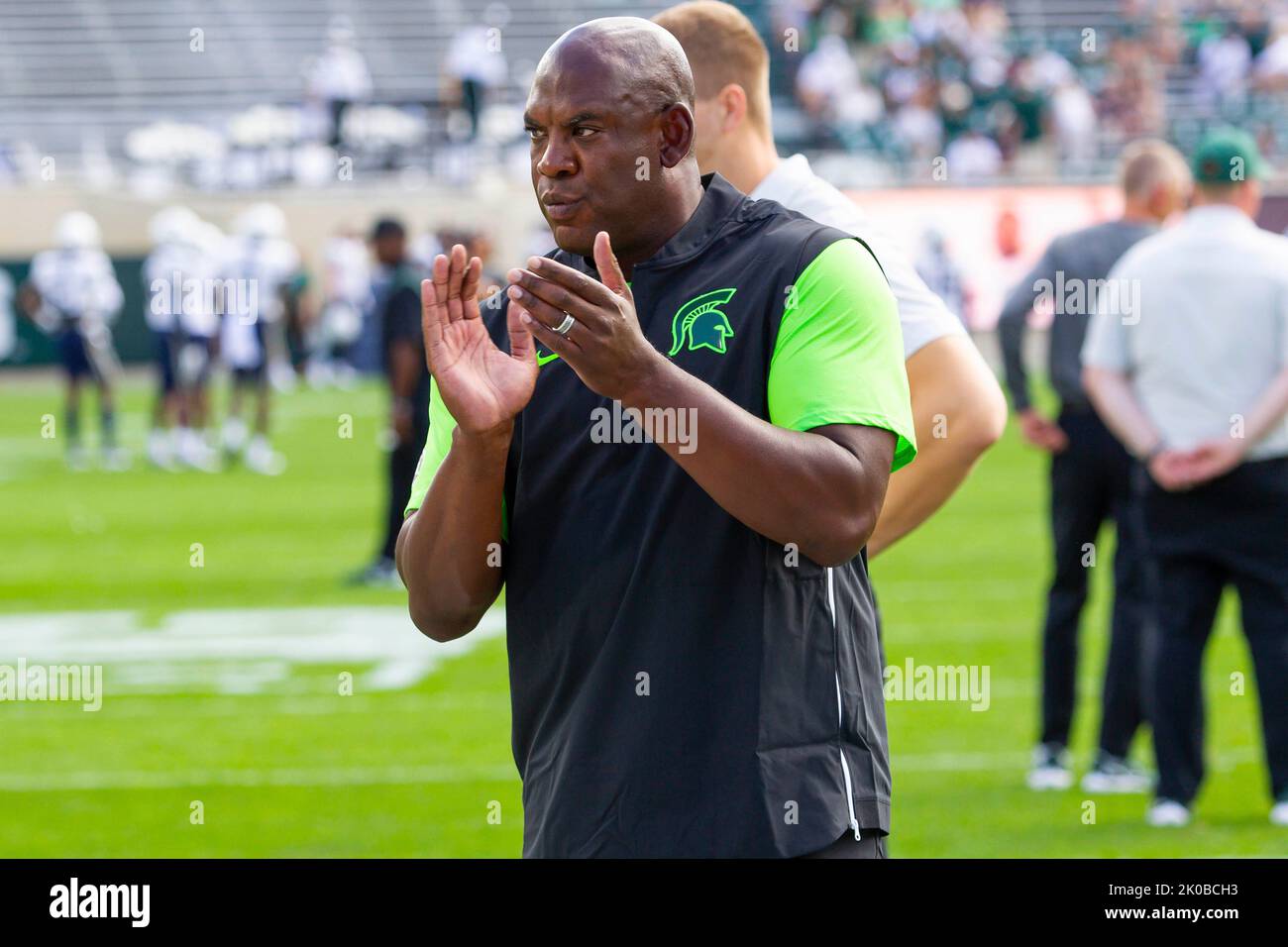East Lansing, Michigan, USA. 10th Sep, 2022. Michigan State head coach ...