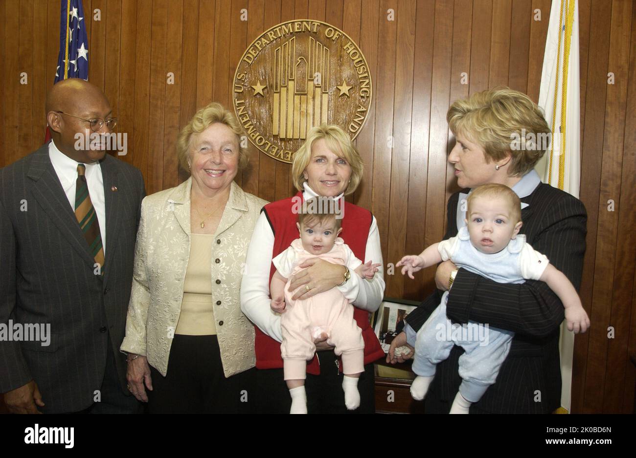 Secretary Alphonso Jackson with Assistant Secretary Pam Patenaude and ...
