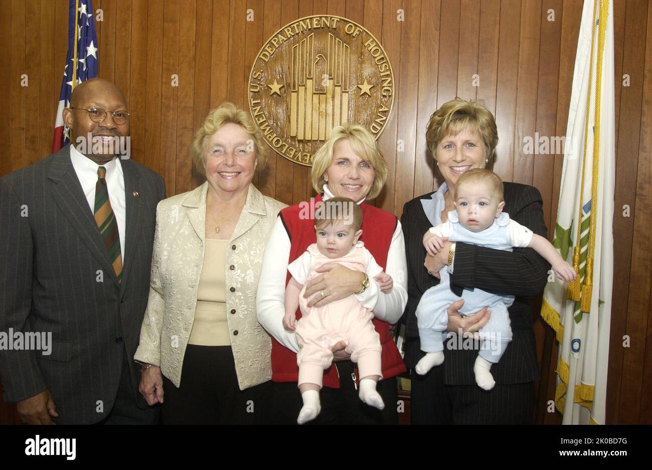Secretary Alphonso Jackson with Assistant Secretary Pam Patenaude and ...