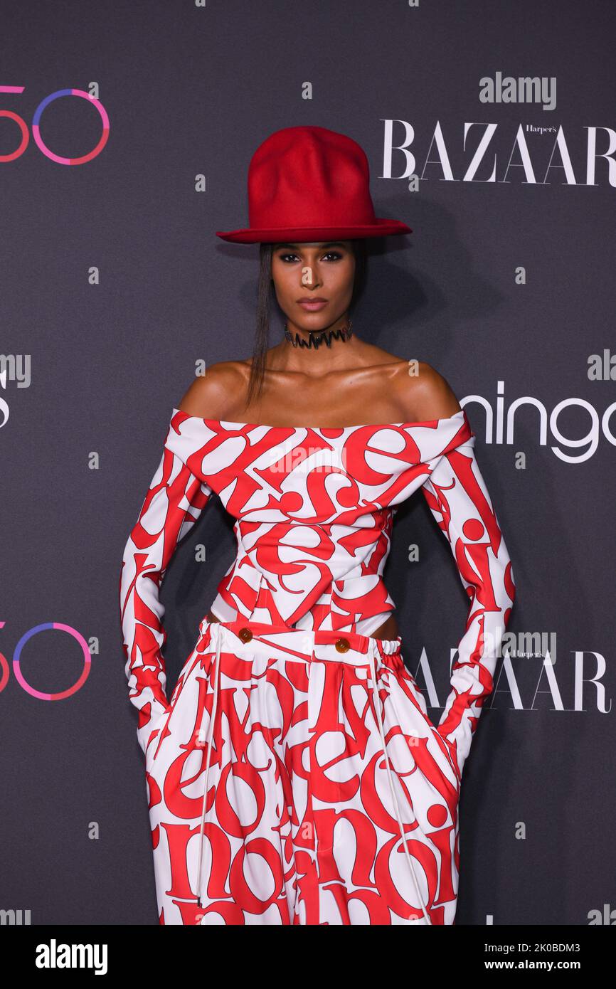 Cindy Bruna attends 2022 Harper's Bazaar ICONS & Bloomingdale's 150th ...