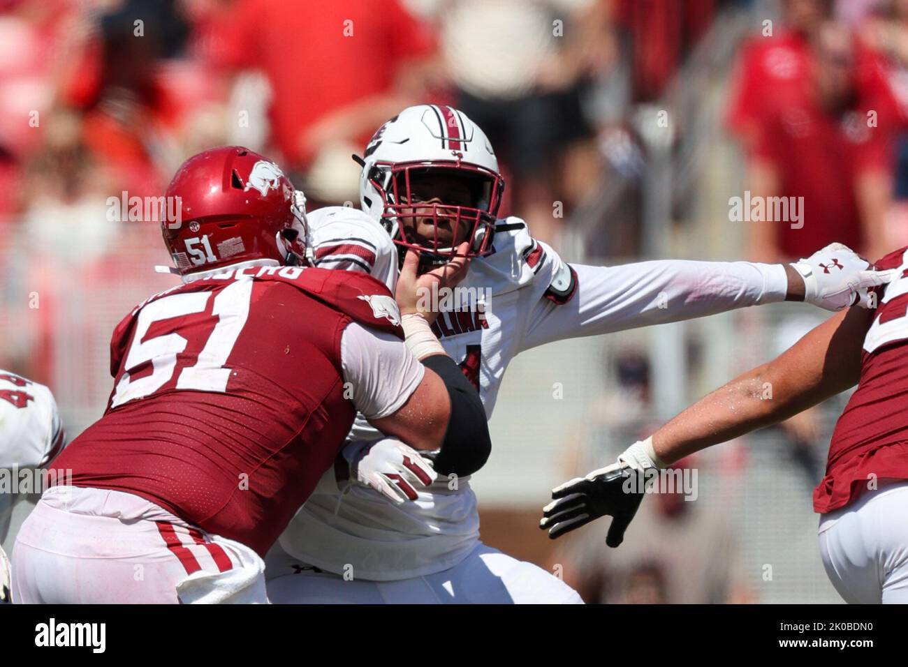 September 10, 2022: South Carolina defensive lineman M.J. Webb #94 ...