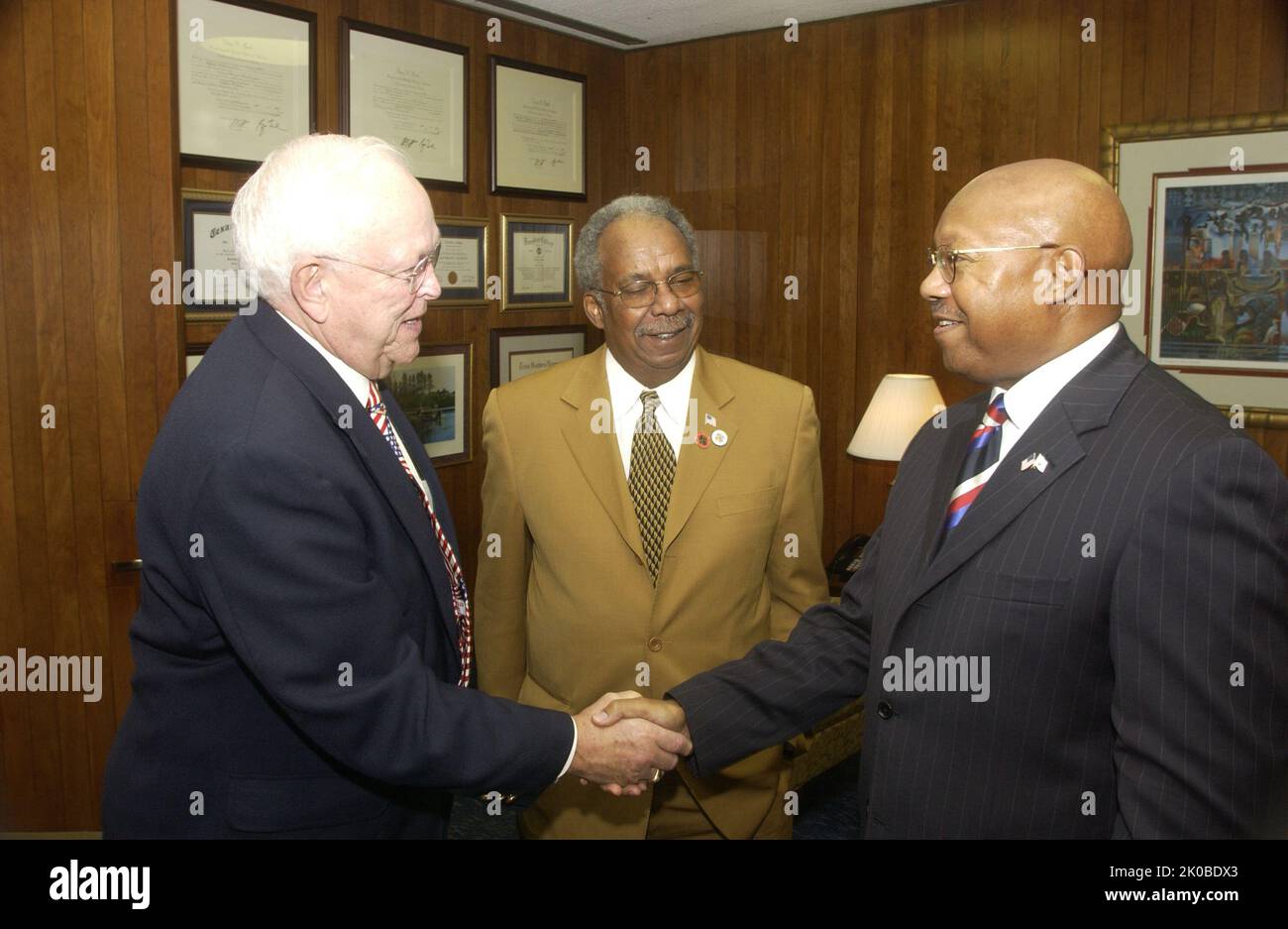 Secretary Alphonso Jackson with Stanley Newsome - Secretary Alphonso ...
