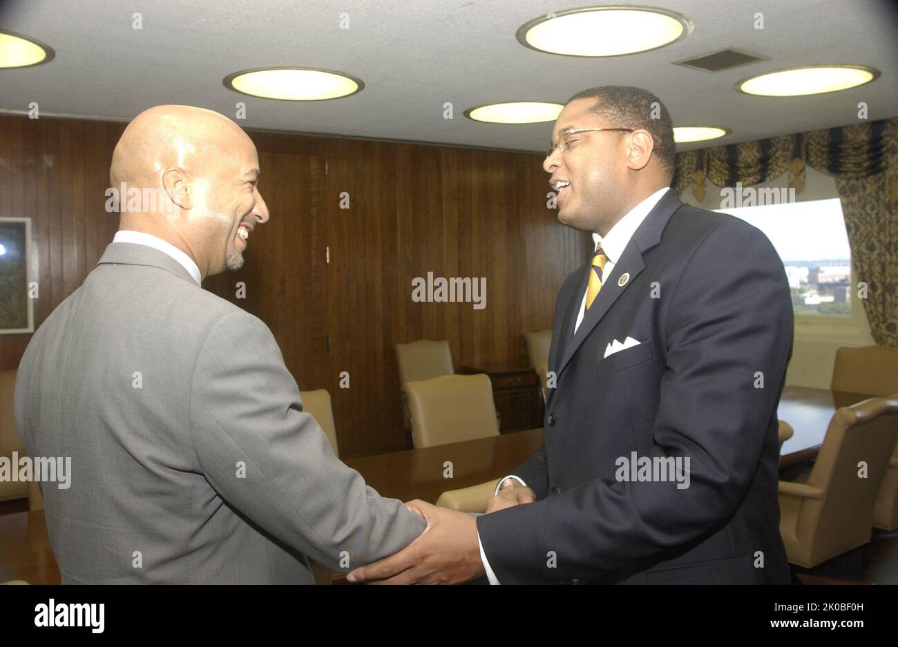 Assistant Secretary Steven Nesmith with New Orleans Mayor Ray Nagin ...