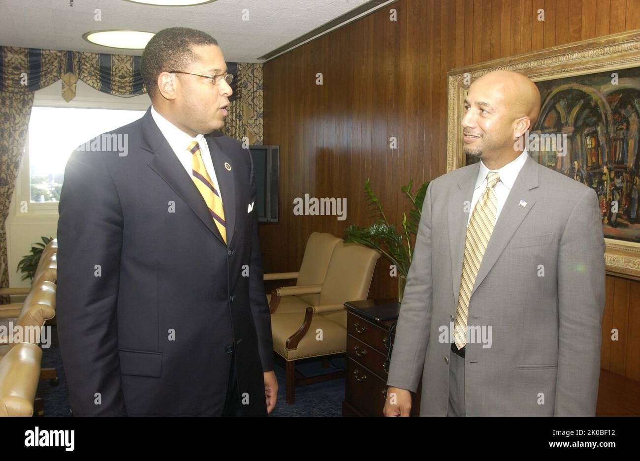Assistant Secretary Steven Nesmith with New Orleans Mayor Ray Nagin ...