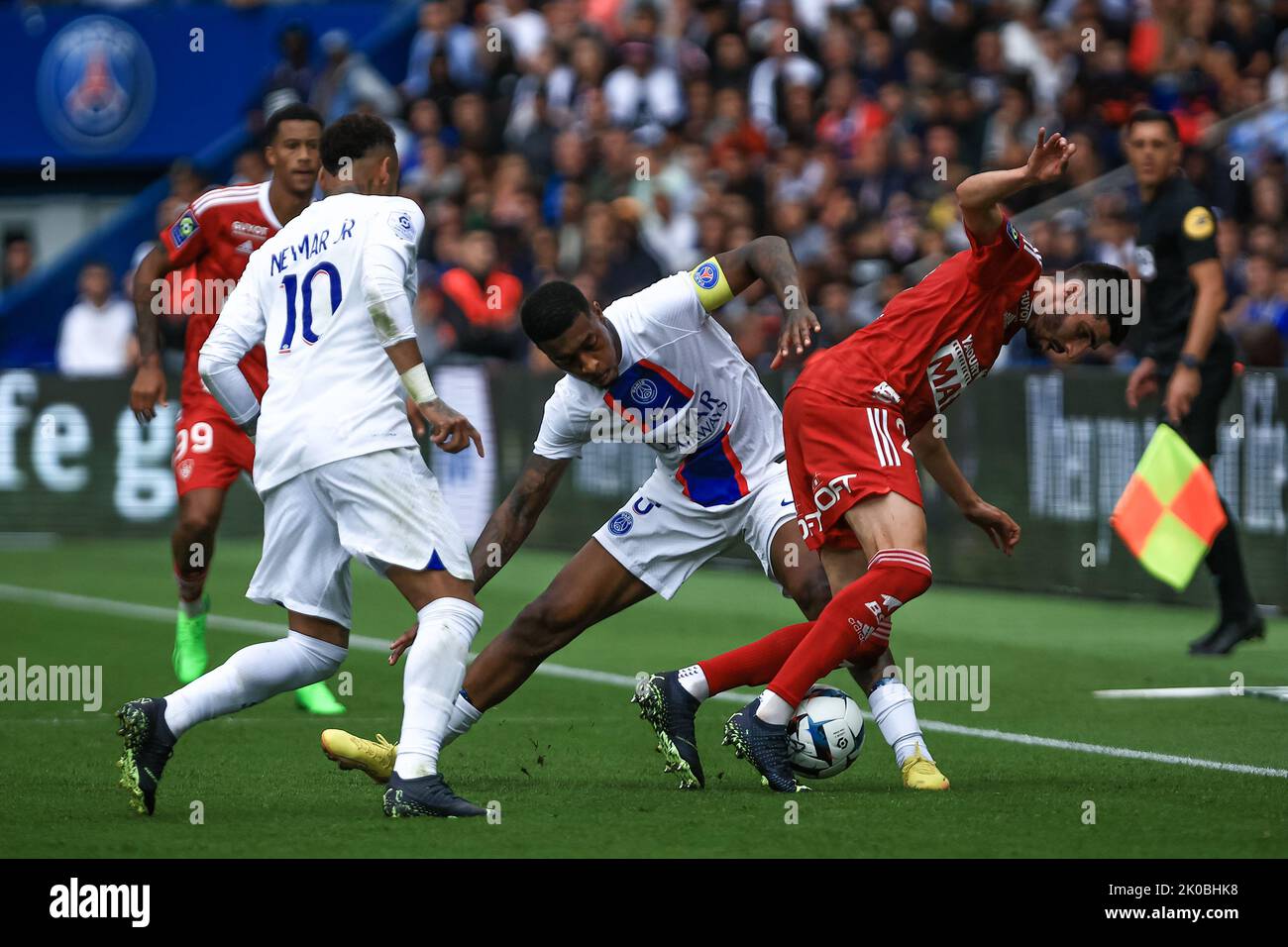 Paris, France. 10th Sep, 2022. Paris Saint-Germain's Presnel Kimpembe ...