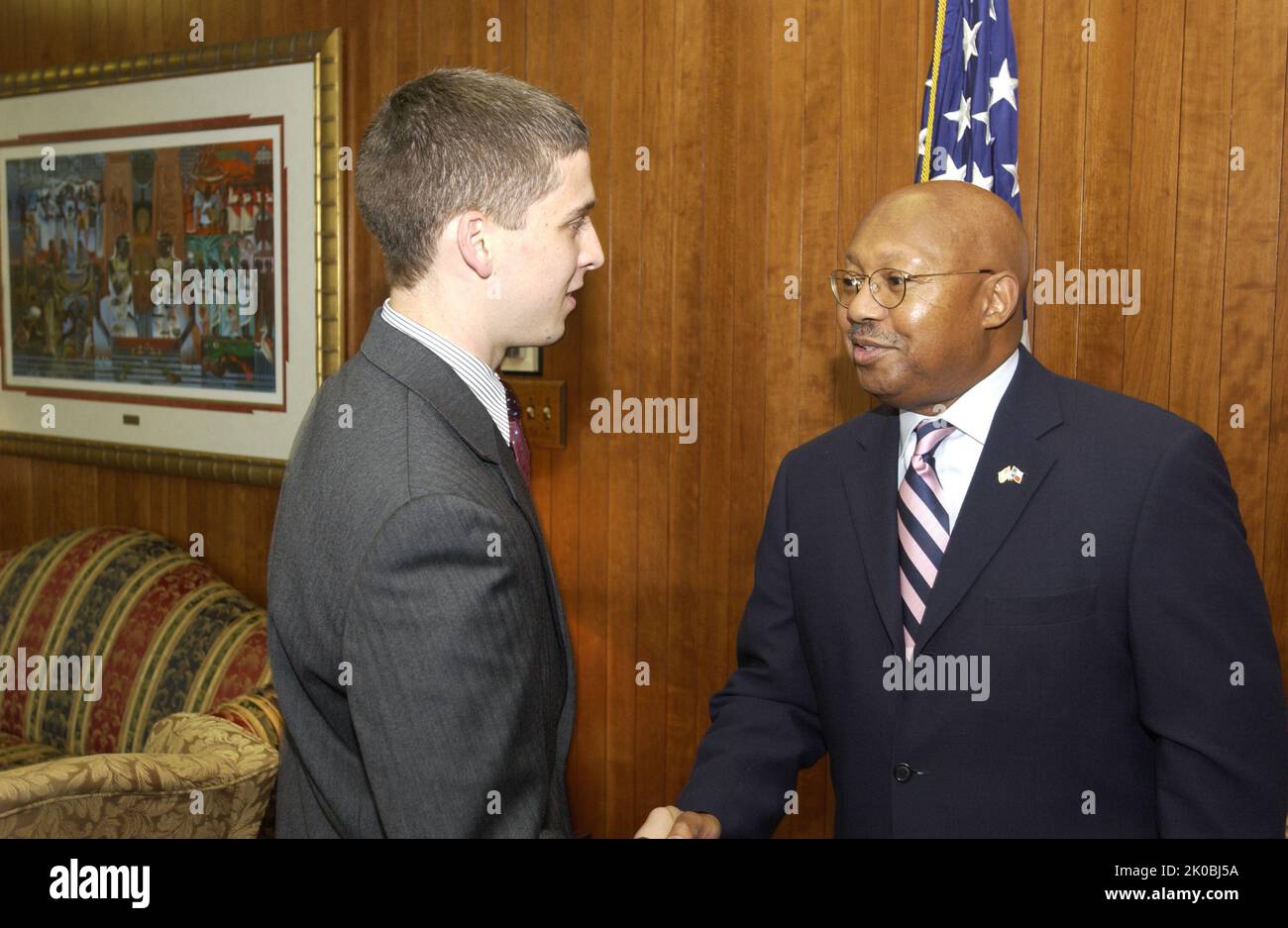 Secretary Alphonso Jackson with Van Applegate and Pamela Patenaude ...