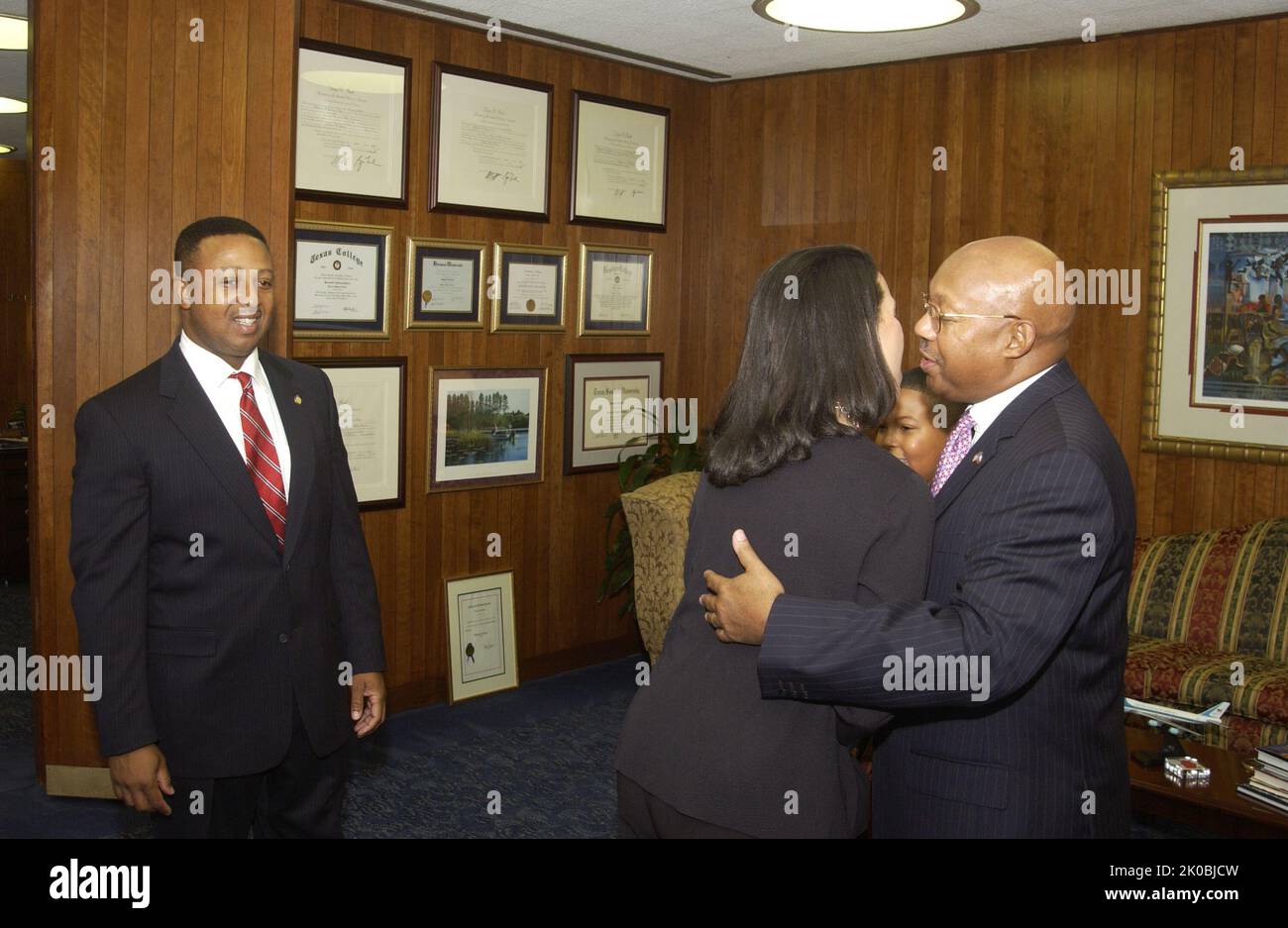 Secretary Alphonso Jackson with Ernest Parker. Secretary Alphonso ...