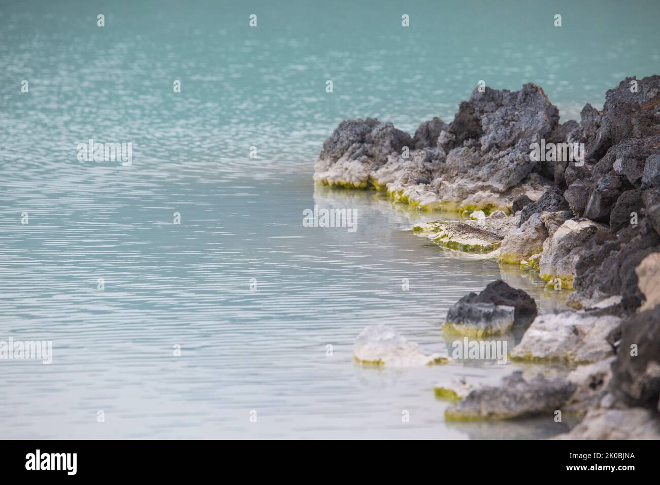 Lime Sediment in Lakeshore in Iceland Stock Photo - Alamy