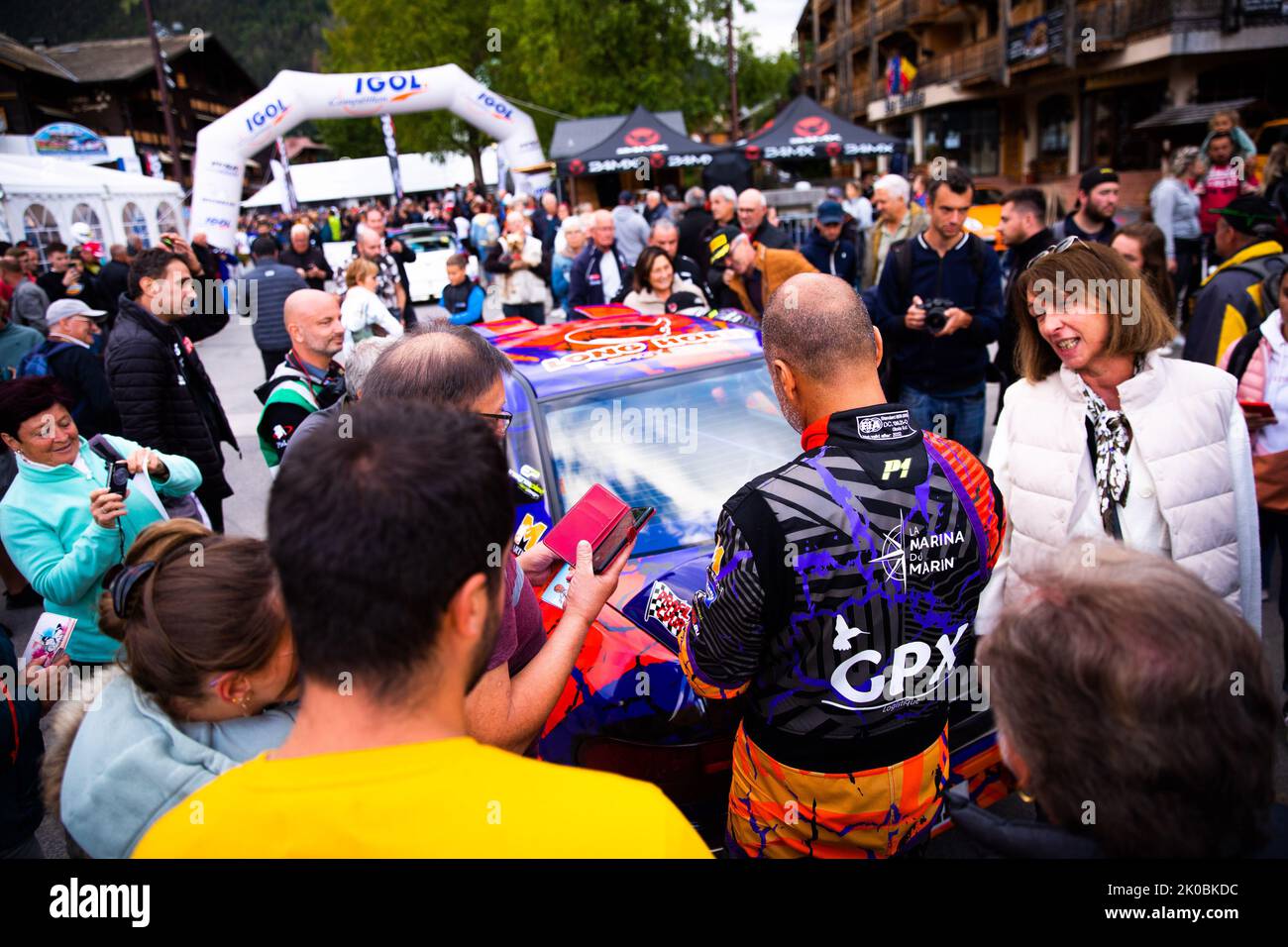 JEAN-JOSEPH Simon, PIVATO Patrick, Subaru Impreza 555, portrait during ...