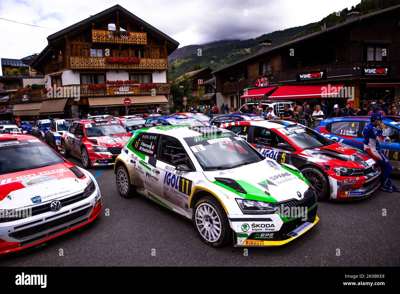 11 BERNARDI Florian, HADDAD Marc, Skoda Fabia Evo Rally2, action during ...
