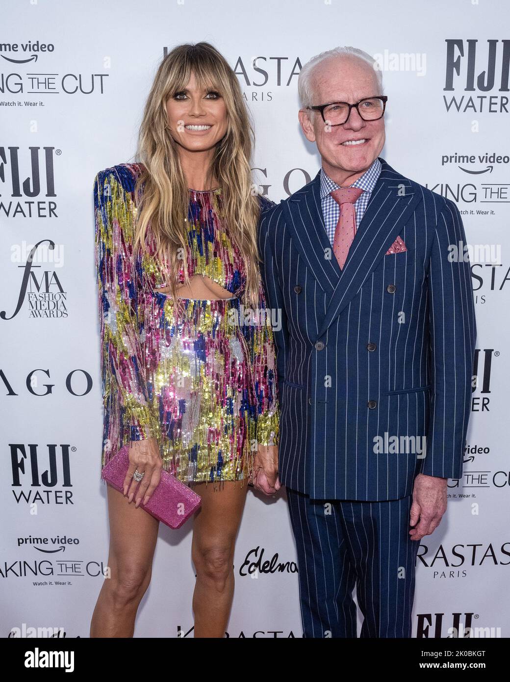 Heidi Klum and Tim Gunn arrive at The Daily Front Row Fashion Media ...