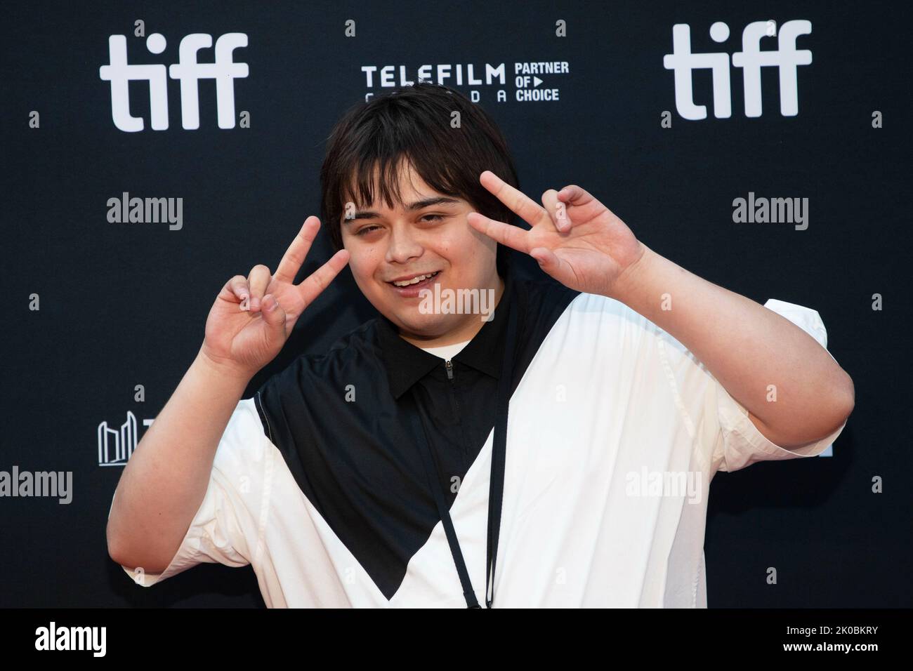 Isaiah Lehtinen attends the premiere of "The Woman King" at Roy Thomson ...