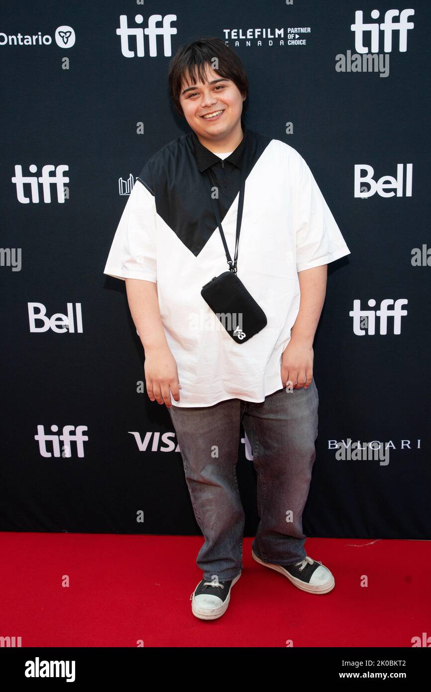 Isaiah Lehtinen attends the premiere of "The Woman King" at Roy Thomson ...