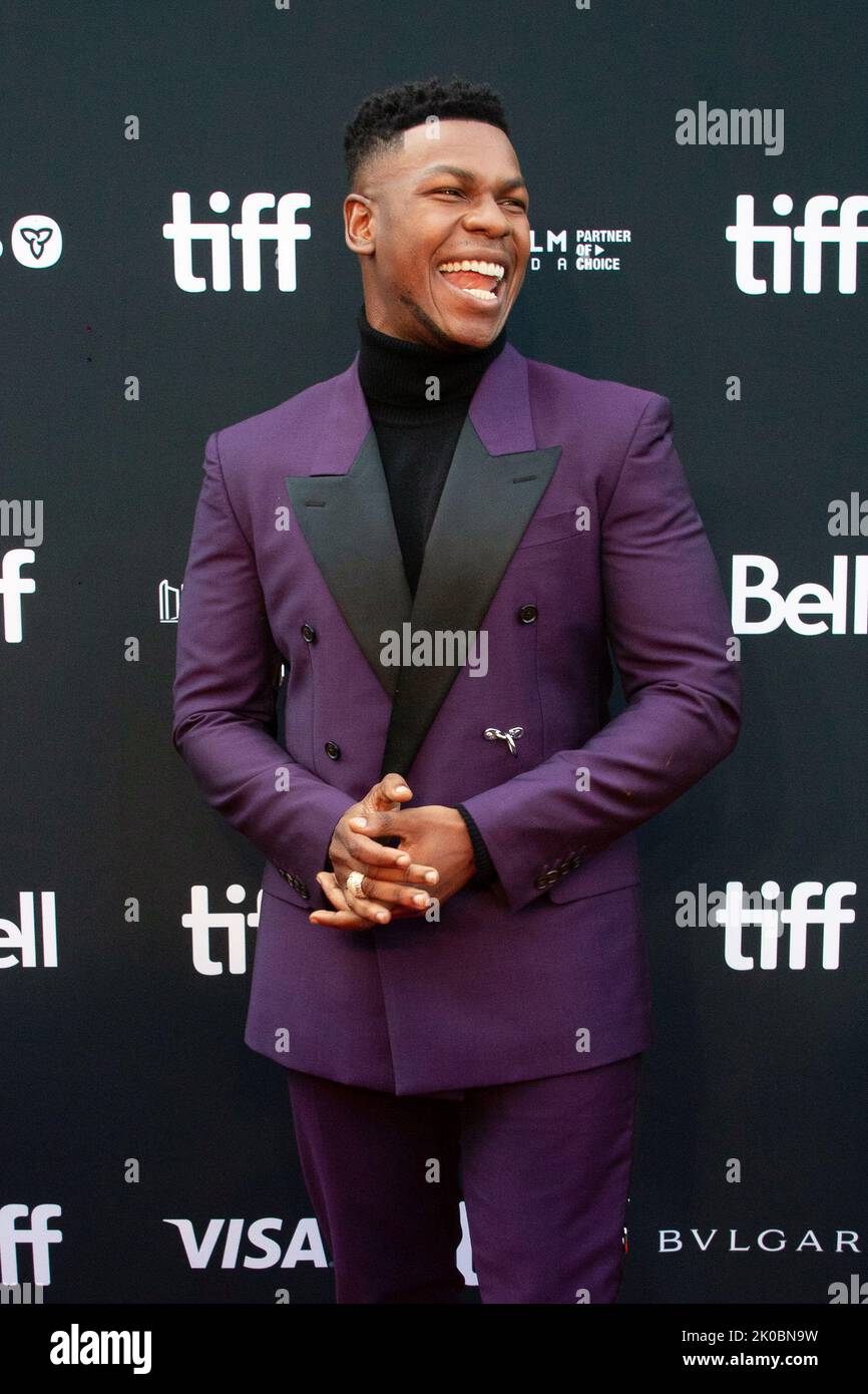 John Boyega attends the premiere of "The Woman King" at Roy Thomson ...