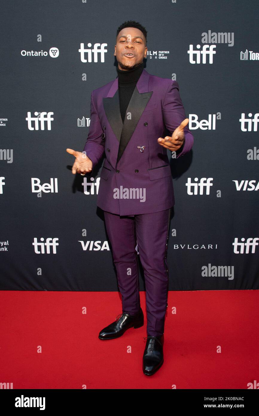 John Boyega attends the premiere of "The Woman King" at Roy Thomson ...