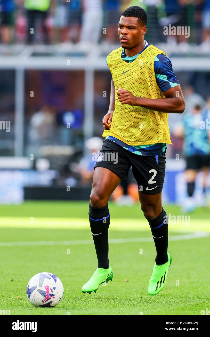 Milan, Italy. 10th Sep, 2022. Denzel Dumfries of FC Internazionale ...