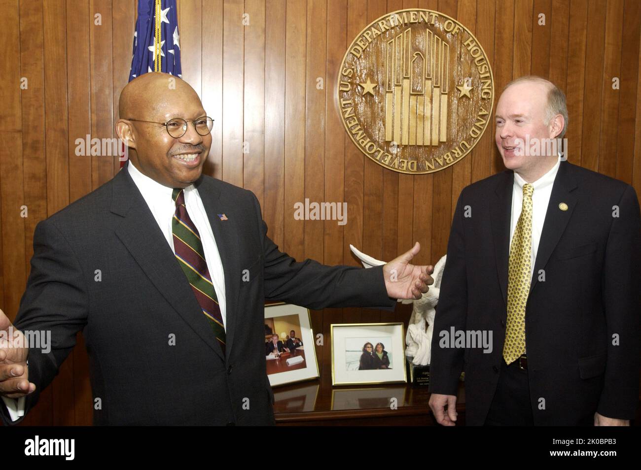 Secretary Alphonso Jackson with Patrick Pujda. Secretary Alphonso ...