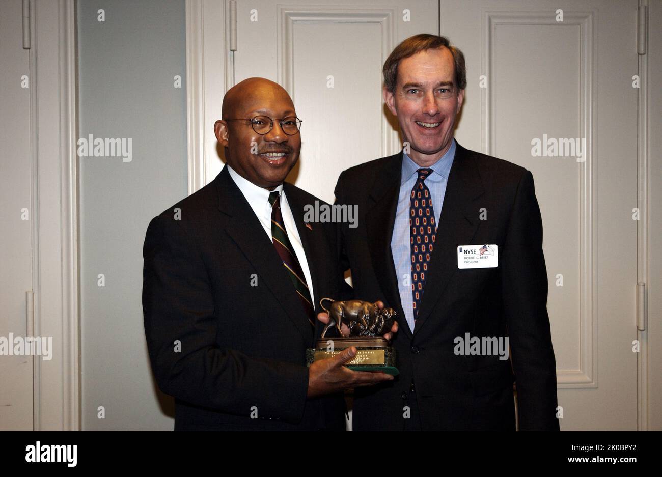 Secretary Alphonso Jackson at New York Stock Exchange. Secretary ...