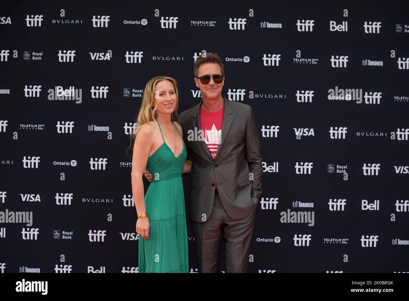 Toronto, Canada. 10th Sep, 2022. Actor Edward Norton and wife Shauna ...