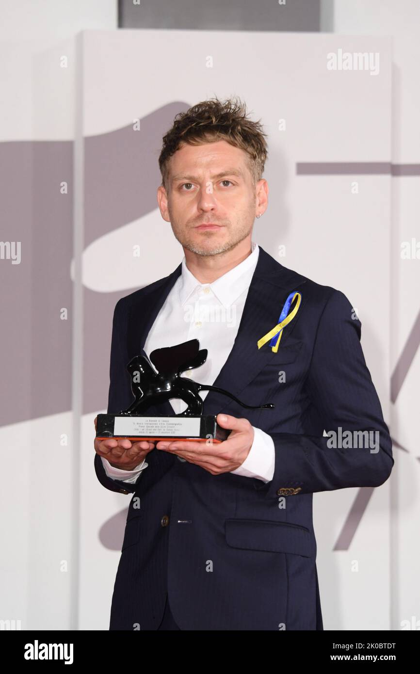 Venice, 79th Venice Film Festival 2022 - Eleventh Evening - the awards - In the photo: Damian ...