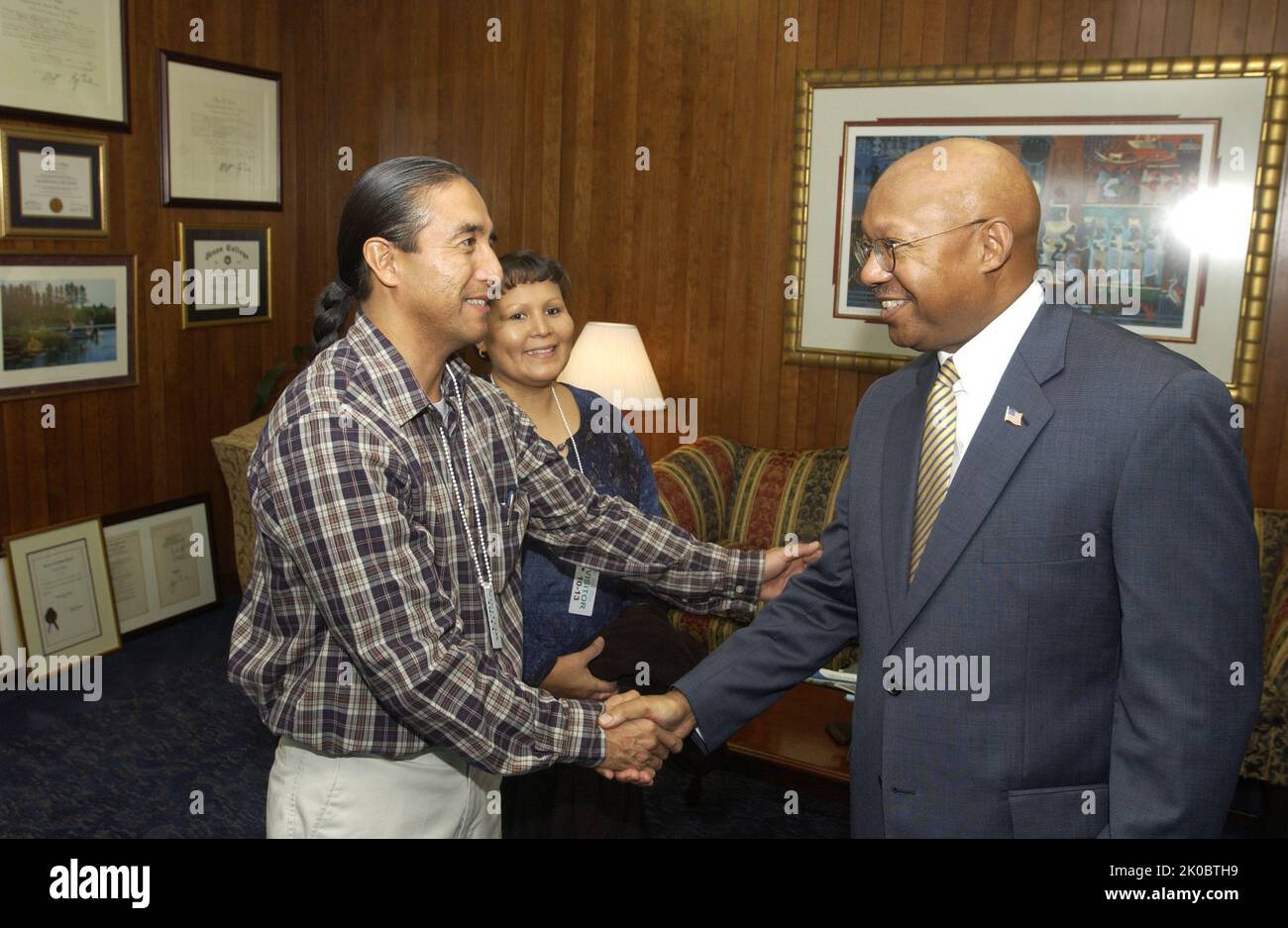 Secretary Alphonso Jackson with New Home Buyer. Secretary Alphonso ...