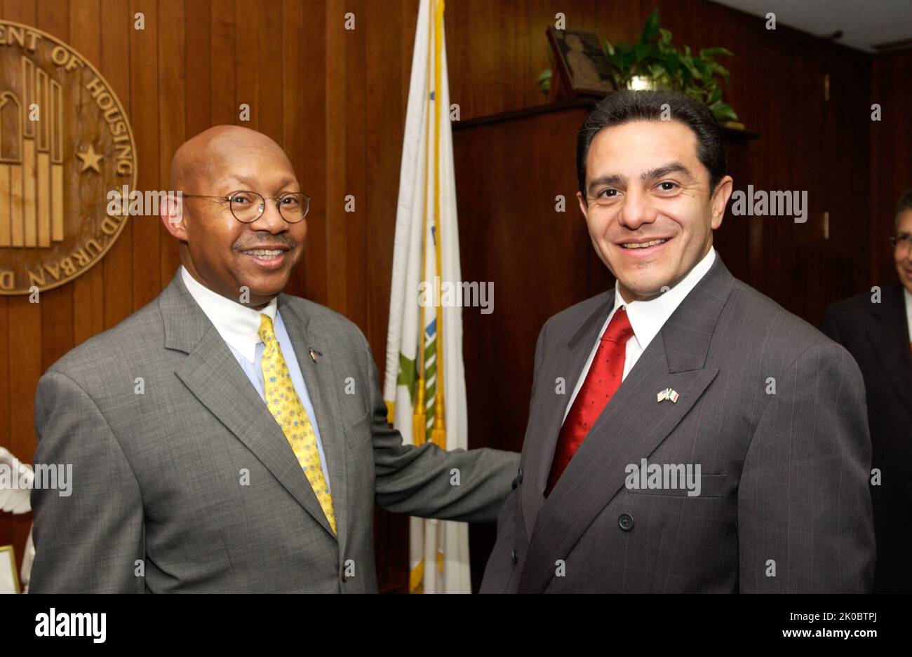Secretary Alphonso Jackson with Mexico's Housing Commissioner, Carlos ...
