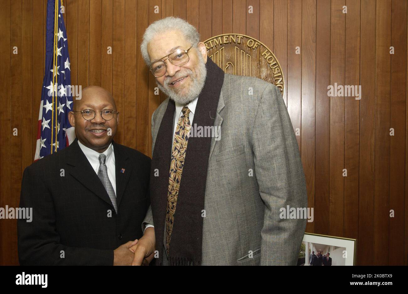 Secretary Alphonso Jackson with Judith Ponds and Ernie Ladd. Secretary ...