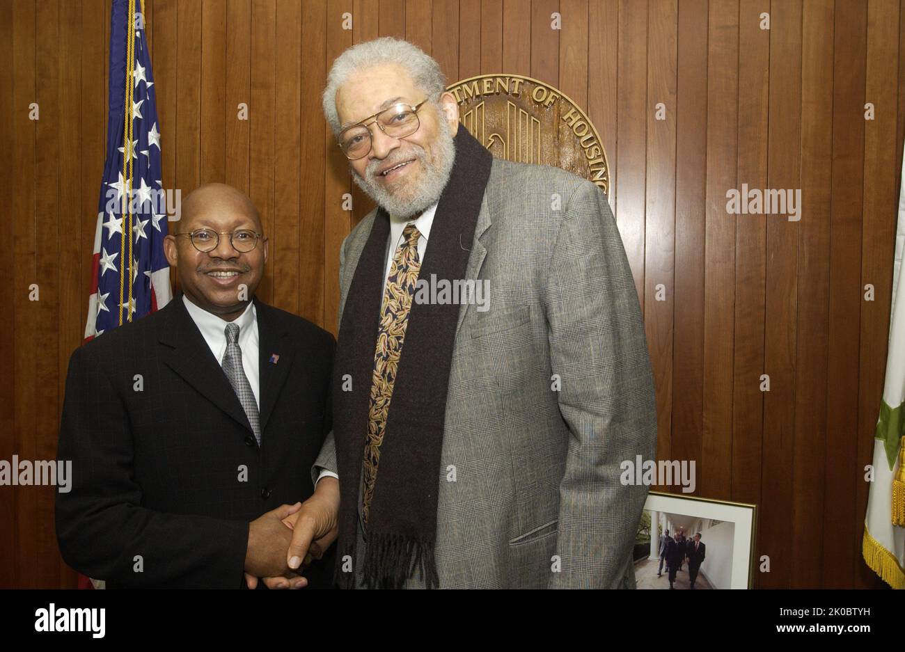 Secretary Alphonso Jackson with Judith Ponds and Ernie Ladd. Secretary ...
