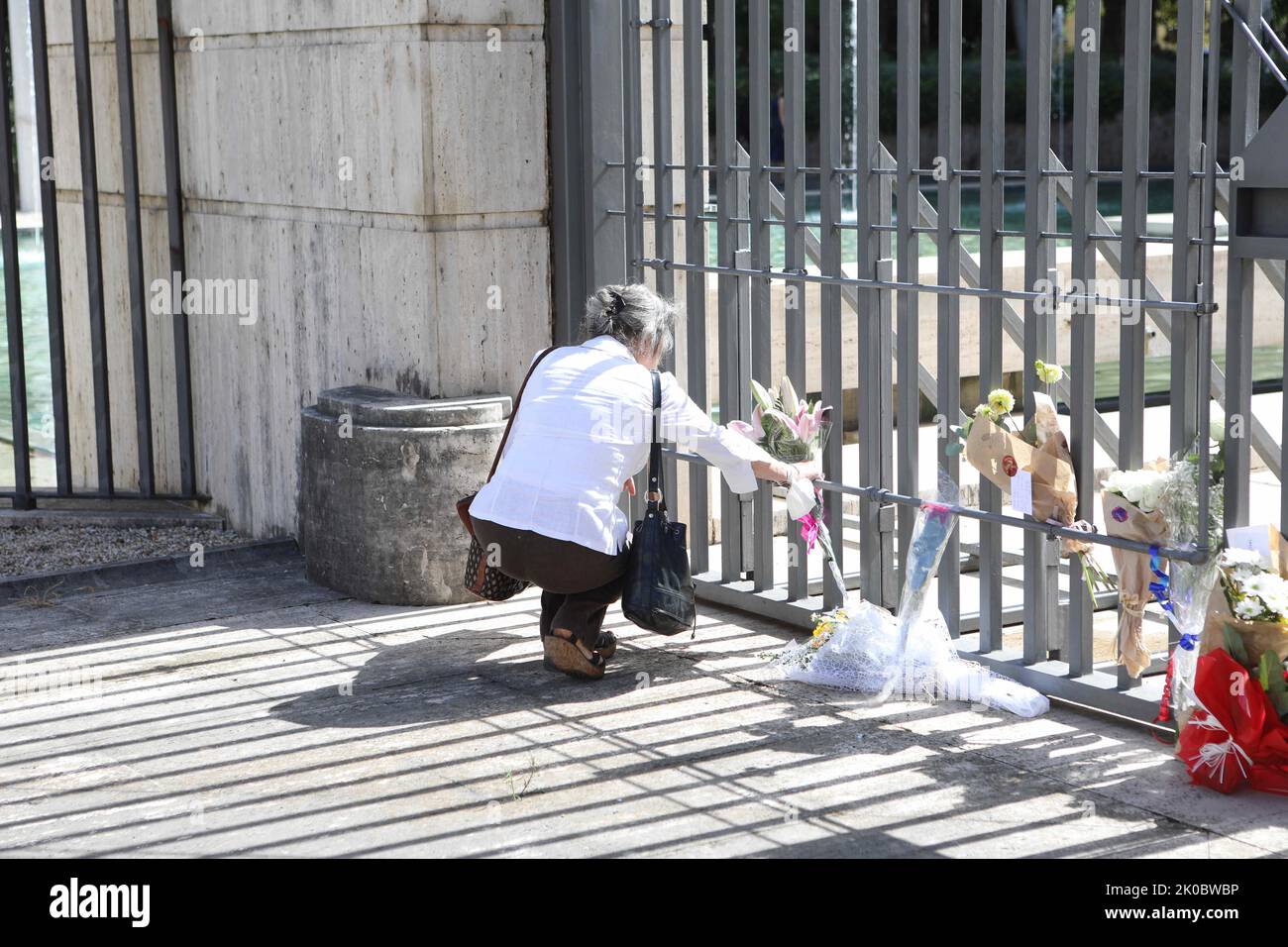 Roma, Lazio, Italy. 9th Sep, 2022. At the British embassy of Rome ...
