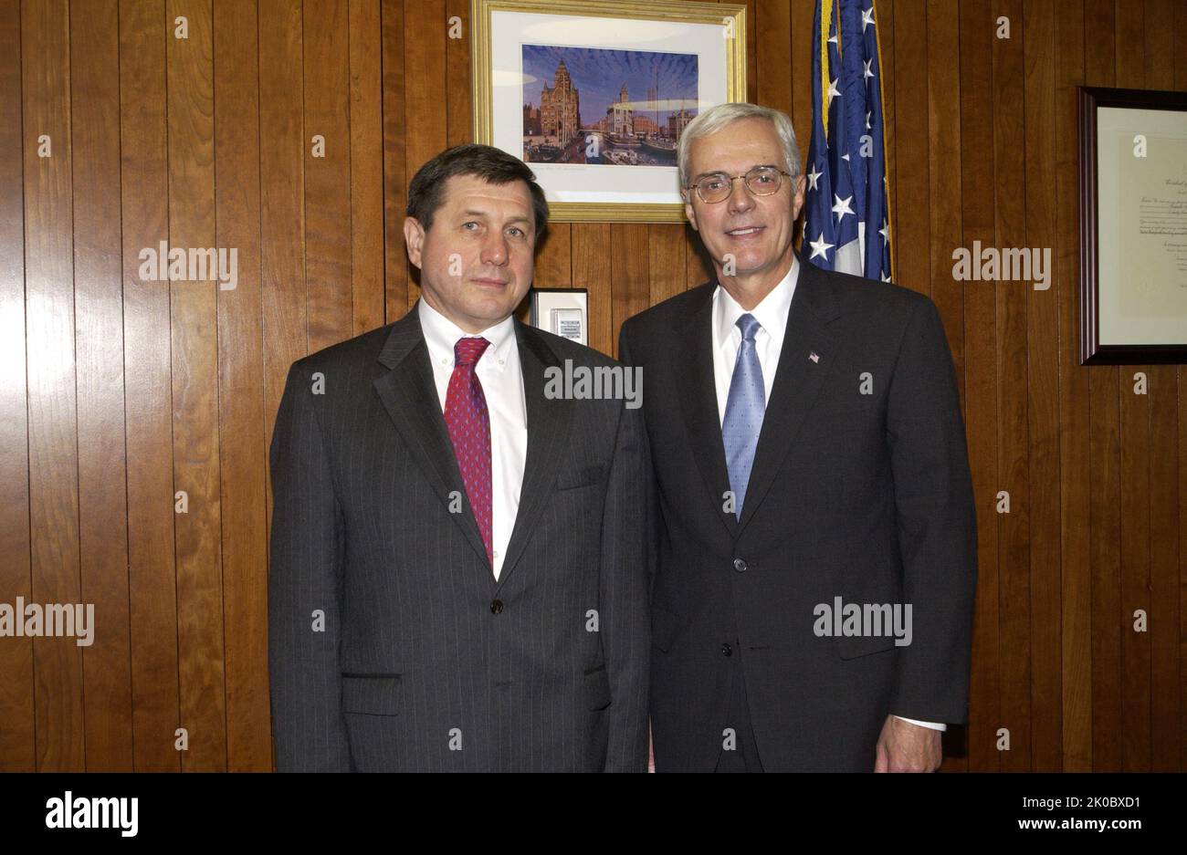 Deputy Secretary Roy Bernardi with Ivan Meterov. Deputy Secretary Roy ...