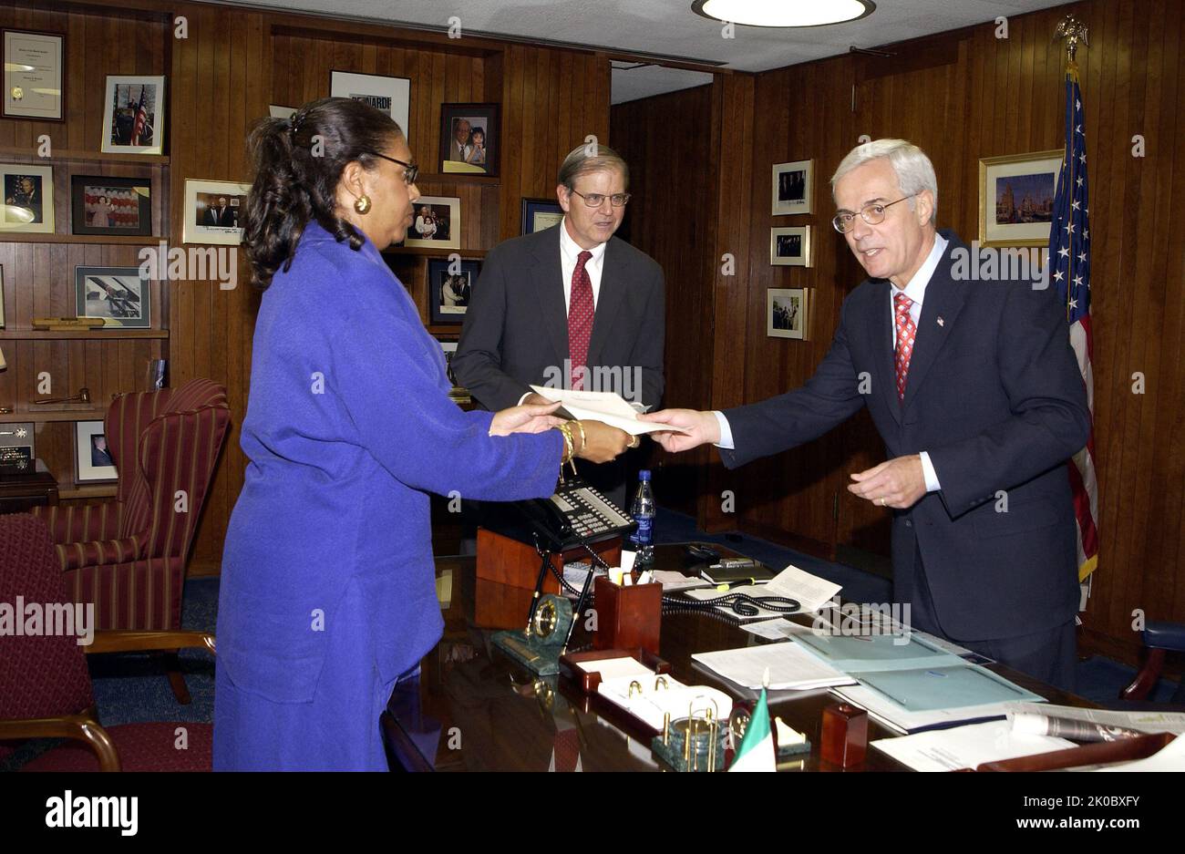 Deputy Secretary Roy Bernardi with Paula Blunt and John Herold. Deputy ...