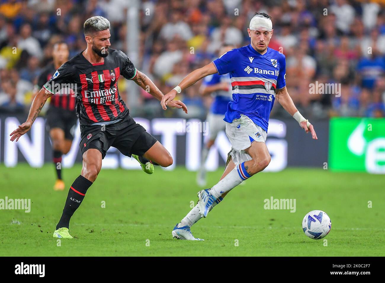 Genova, Italy. 10th Sep, 2022. Olivier Jonathan Giroud (Milan) - Alex ...
