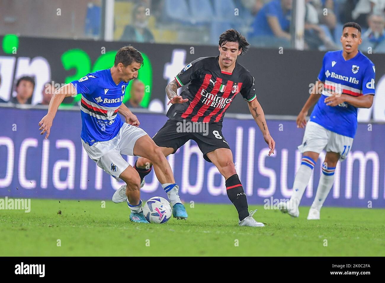 Genova, Italy. 10th Sep, 2022. Filip Djuricic (Sampdoria) - Sandro ...