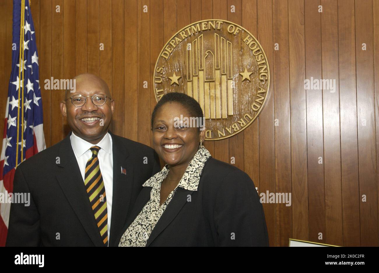 Secretary Alphonso Jackson with Jendayi Frazier. Secretary Alphonso ...