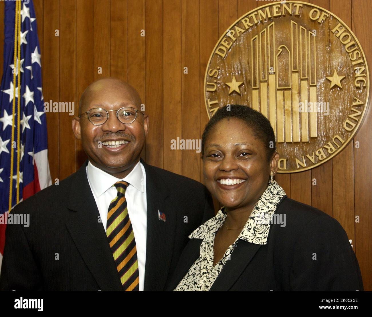 Secretary Alphonso Jackson with Jendayi Frazier. Secretary Alphonso ...