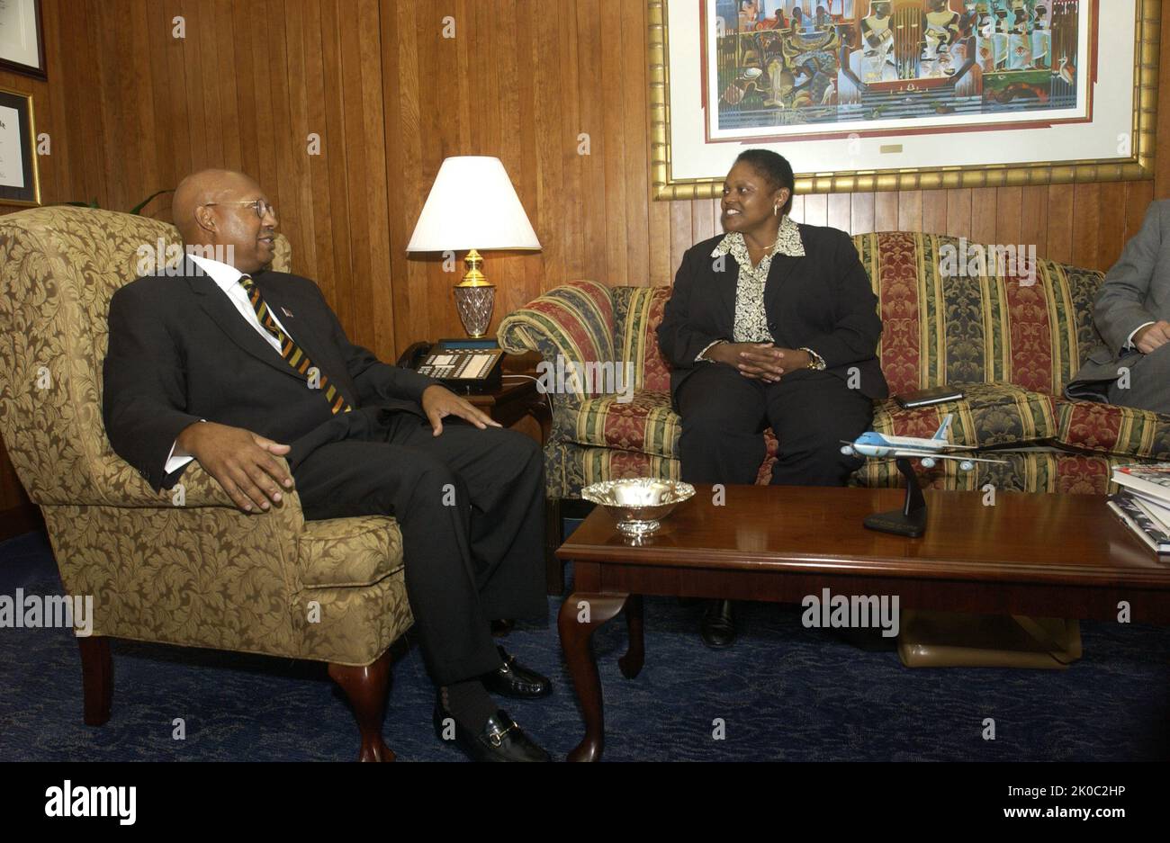 Secretary Alphonso Jackson with Jendayi Frazier. Secretary Alphonso ...