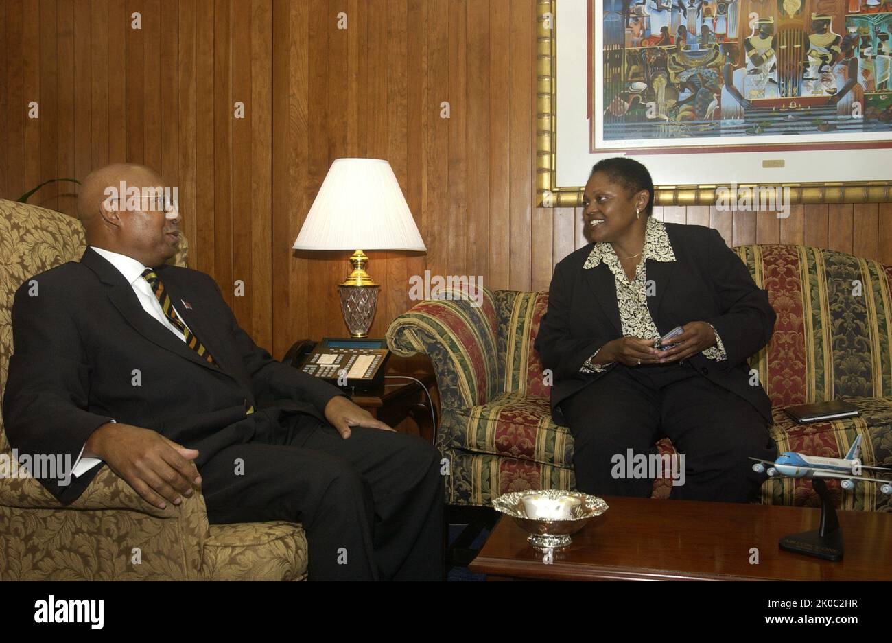 Secretary Alphonso Jackson with Jendayi Frazier. Secretary Alphonso ...