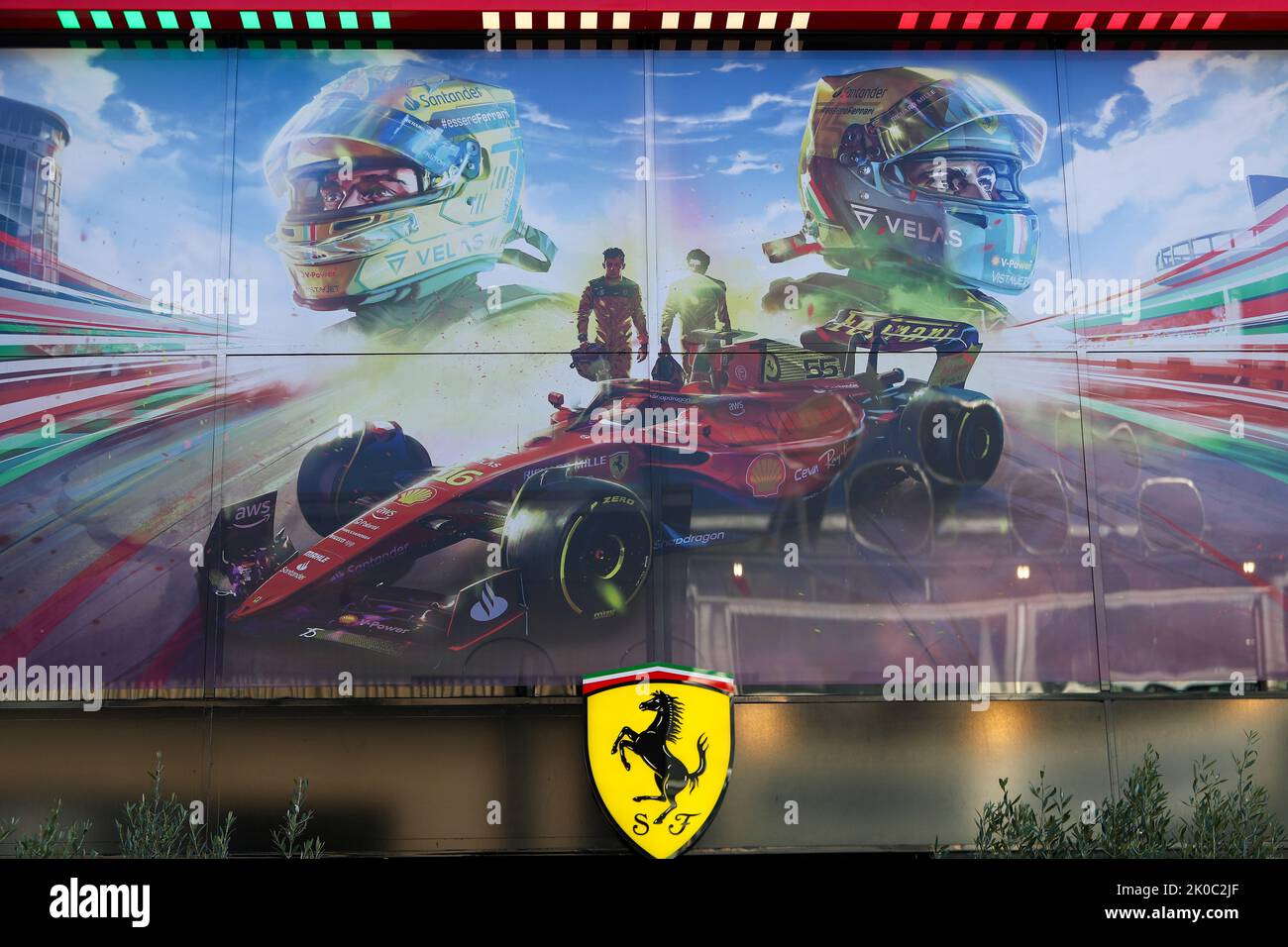 Ferrari Celebration on motorhome for Monza100 During the FORMULA 1 ...