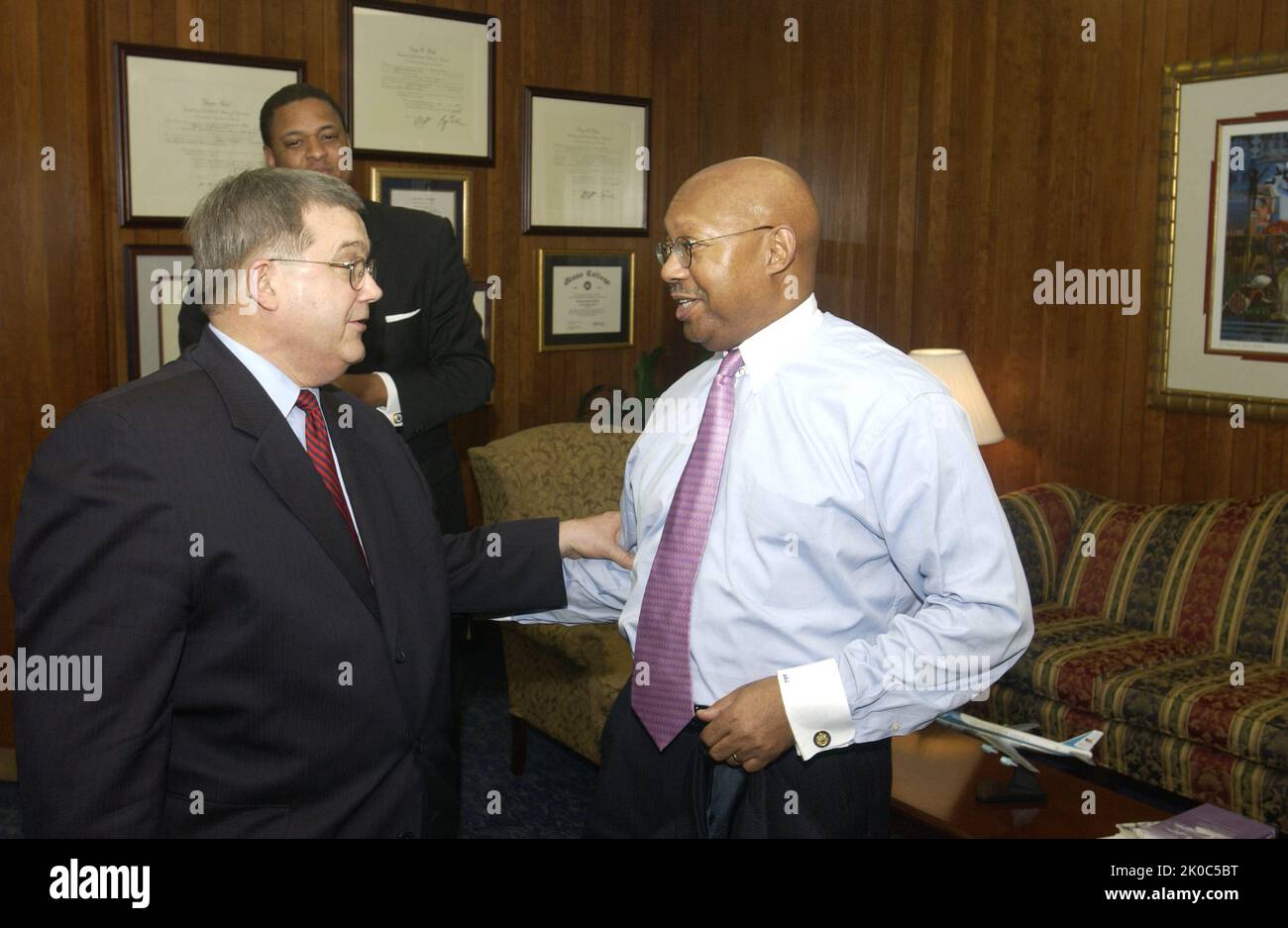 Secretary Alphonso Jackson with Donald Green. Secretary Alphonso Jackson with Donald Green ...