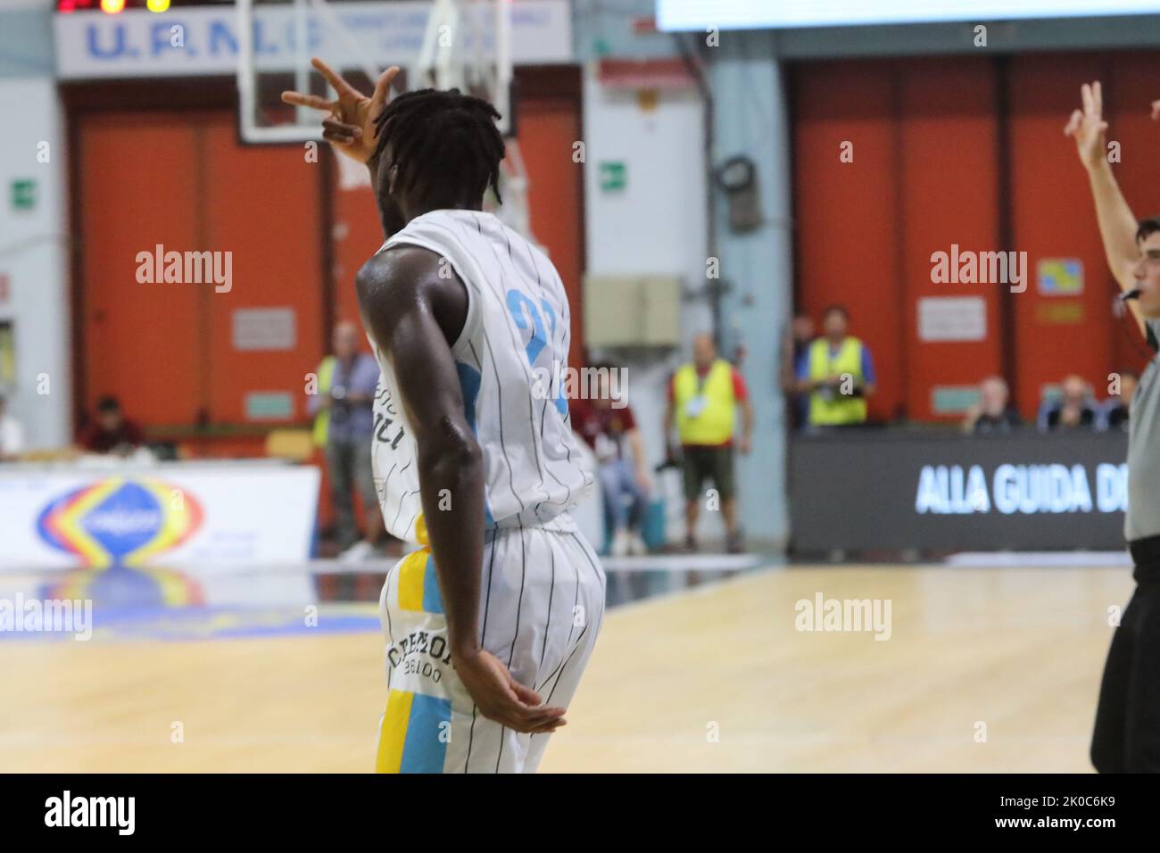 Cremona, Italy. 10th Sep, 2022. Joseph Mobio (Vanoli Cremona) during ...