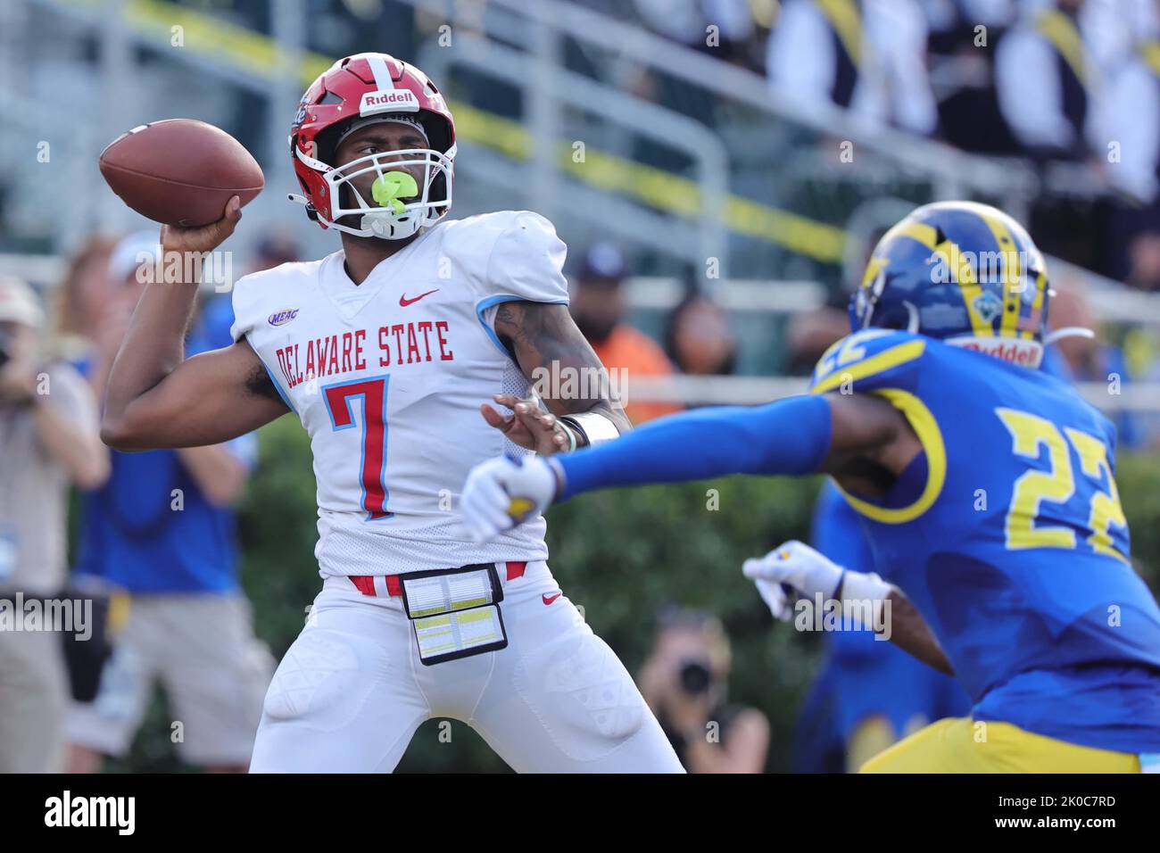 Newark, Delaware, USA. 10th Sep, 2022. Delaware State Hornets ...