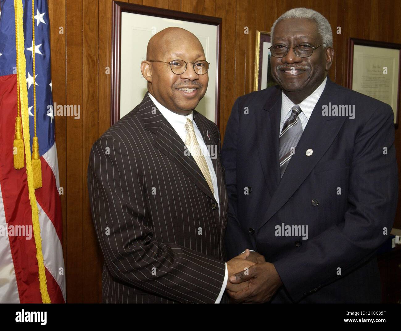 Acting Secretary Alphonso Jackson with H.R. Crawford. Acting Secretary ...