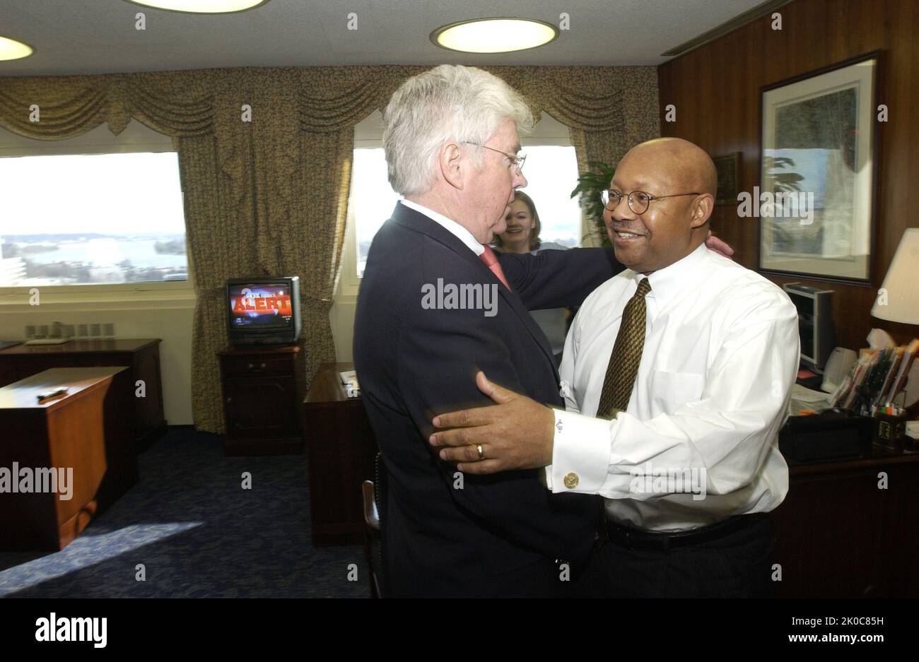 Acting Secretary Alphonso Jackson with Jack Kemp and James Perkins. Acting Secretary Alphonso ...