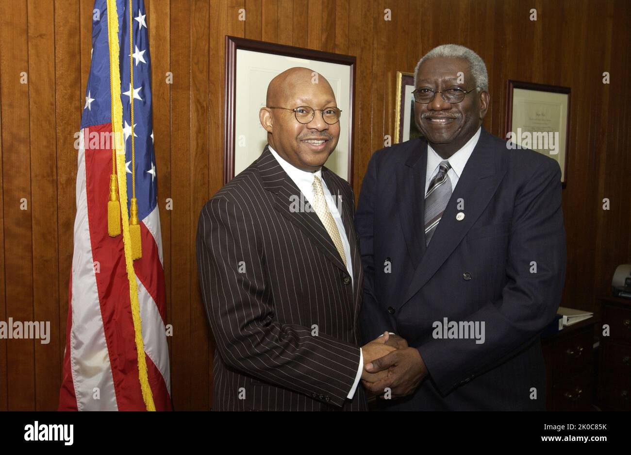 Acting Secretary Alphonso Jackson with H.R. Crawford. Acting Secretary ...