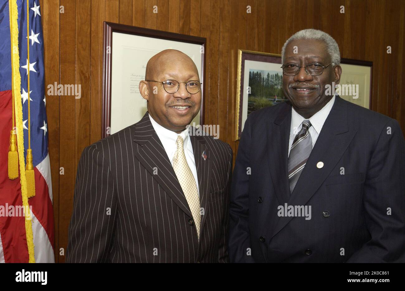 Acting Secretary Alphonso Jackson with H.R. Crawford. Acting Secretary ...