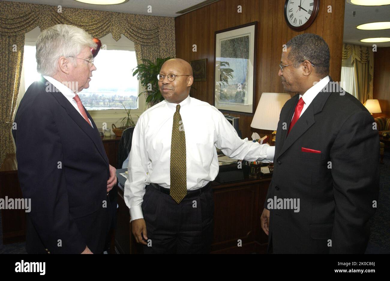 Acting Secretary Alphonso Jackson with Jack Kemp and James Perkins. Acting Secretary Alphonso ...