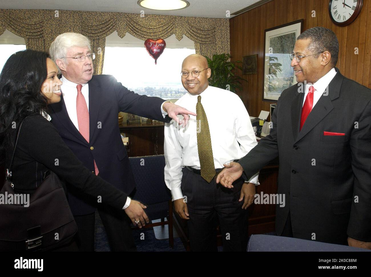 Acting Secretary Alphonso Jackson with Jack Kemp and James Perkins. Acting Secretary Alphonso ...
