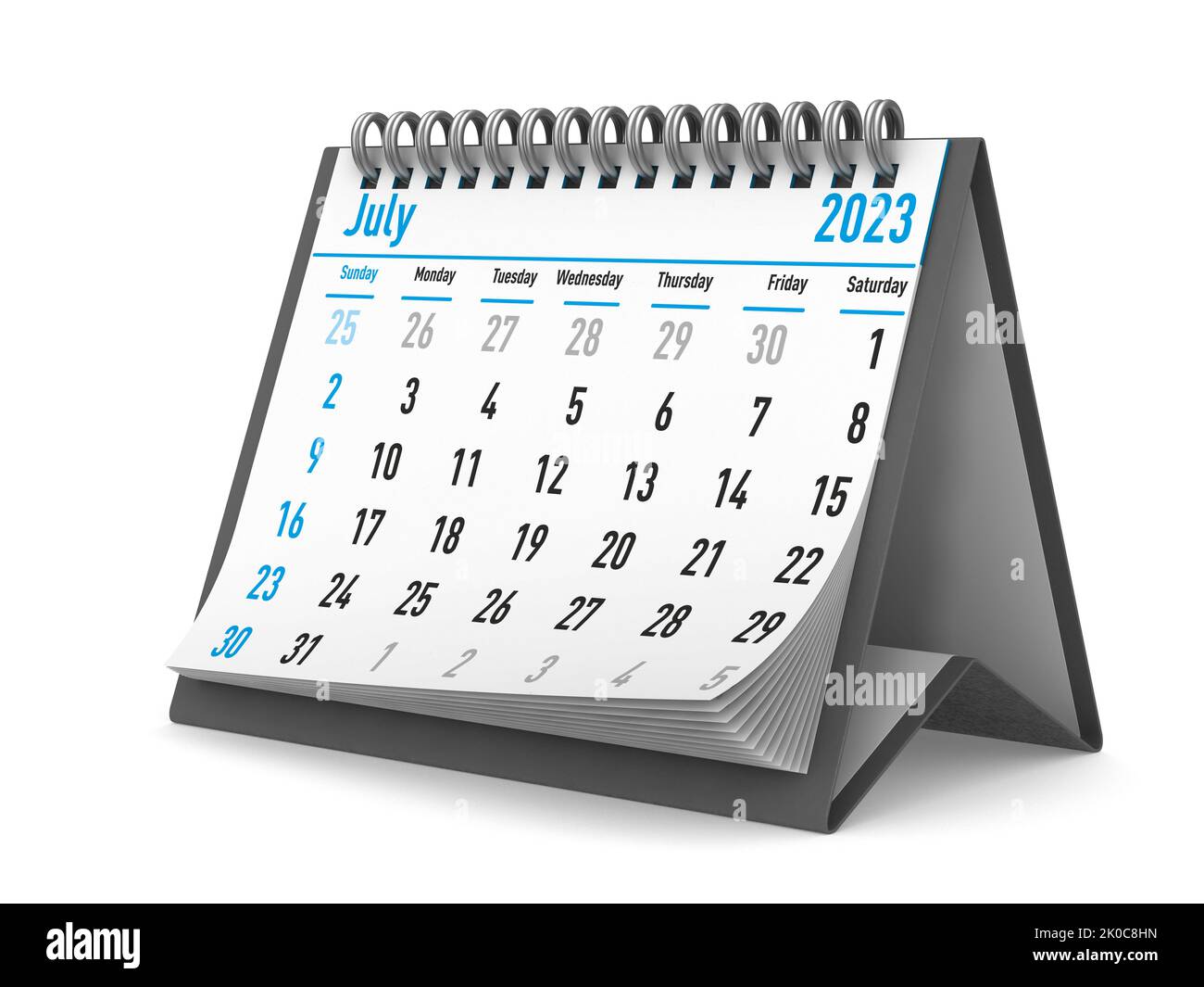 Calendar 2023 july Cut Out Stock Images & Pictures - Alamy