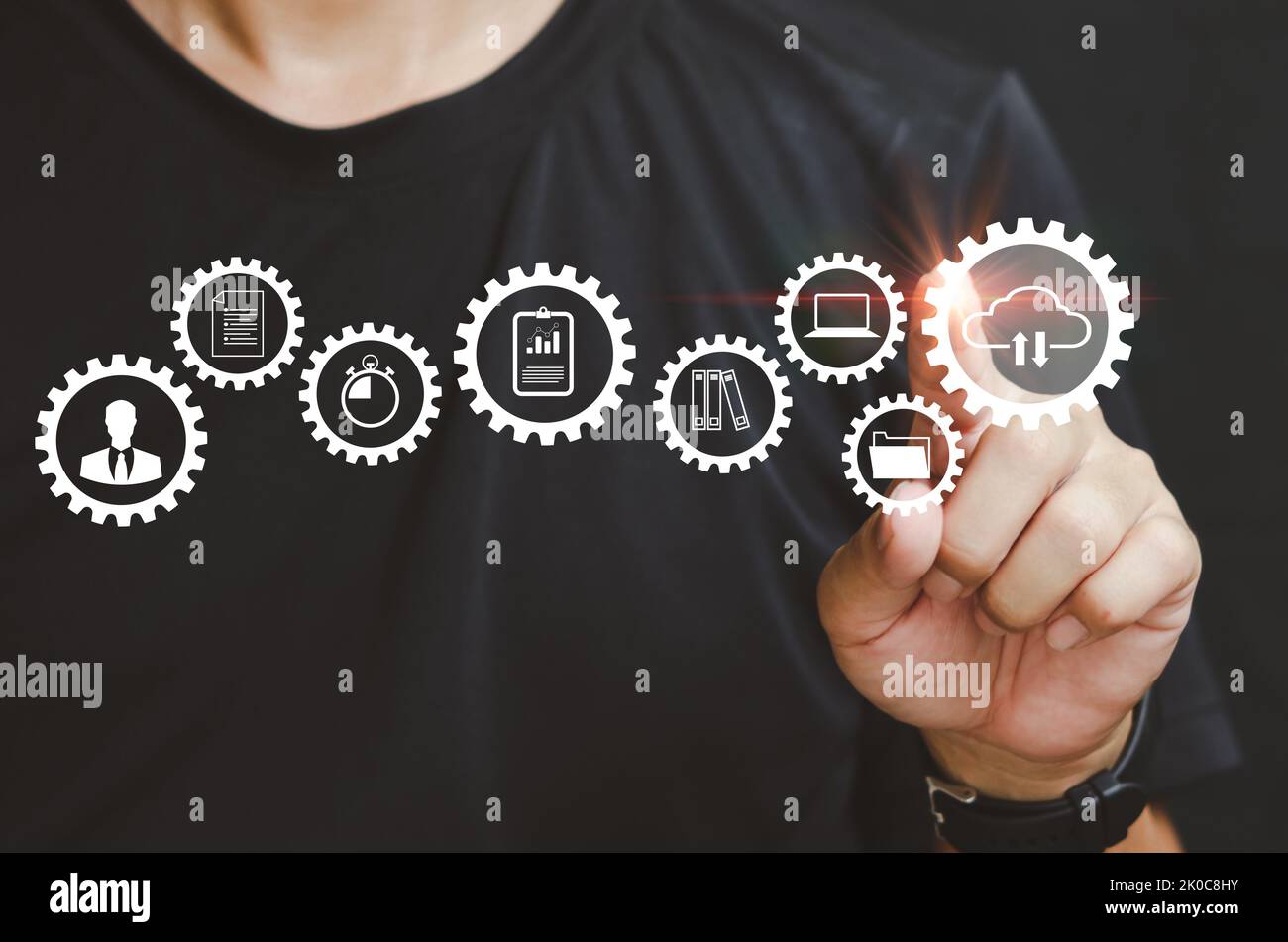 Business internet of things IoT new technology big data cloud database ...